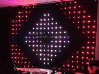 China Lighting and circuitry design P18cm 4 * 5M RGB LED Video Curtain for Stage Background for sale