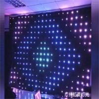 China RGB Vision Curtain for DJ Booth Matrix P18 CM LED Sound Active DMX512 Video Star Cloth for sale