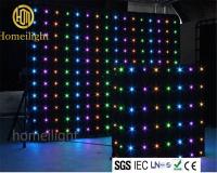 China AC90-260V 50-60Hz Input Voltage 1- P18cm 3*4m RGB LED Screen Video Curtain for DJ Booth for sale