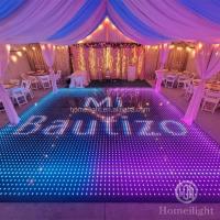 China Support Text Word LED Dance Floor Portable LED Video Dance Floor for DJ Stage Equipment for sale