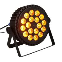 China 18PCS Waterproof RGBWAUV 6 In1 LED Stage Lighting Flat Par LEED Lights IP68 for sale