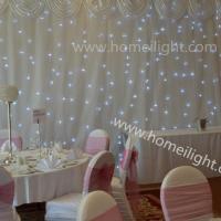 China LED Starlit Curtain Drops in Beautiful Fireproof Velvet for Stage Wedding Light Show for sale