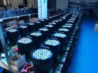 China Stage Night Club Wedding Show RGBW 54 *3 W Par Can DJ UP Light with 6 White LEDs for sale