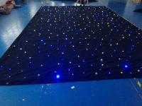 China Homei Backdrop Cloth Light White LED Star Curtain for Stage Decoration at Weddings for sale