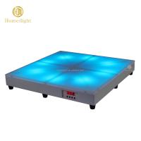 China DMX5050 RGB3in1 Mixed Lighting 60x60cm DMX Lighted Up Acrylic Dance Floor for Weddings for sale