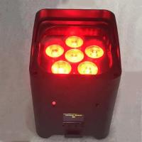 China Battery Powered Par Lights DMX 6*18w RGBWA+UV 6in1 Wireless Remote Control LED Lights for sale