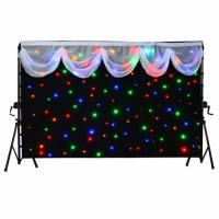 China Stage Backdrop LED Star Curtain Fireproof With DMX512 Control for sale