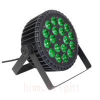 China 18*18W LED Par Light RGBWA UV 6 IN 1 Spot Wash DMX Flat Parcan for Stage Wedding for sale
