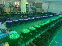 China 18*18W LED Par Light RGBWA UV 6 IN 1 Spot Wash DMX Flat Parcan for Stage Wedding for sale