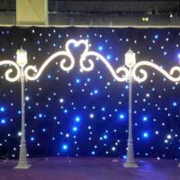 China 2*3M Blue And White LED Light Curtain 3500K  LED Curtain Star Lights For Stage Show for sale