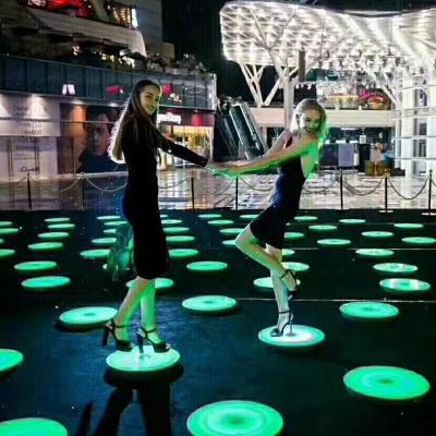 China Tempered Frosted Glass Mask 300*H60MM LED Floor Tile Lights for Interactive Games for sale