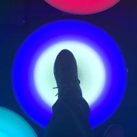 China Tempered Frosted Glass Mask 300*H60MM LED Floor Tile Lights for Interactive Games for sale