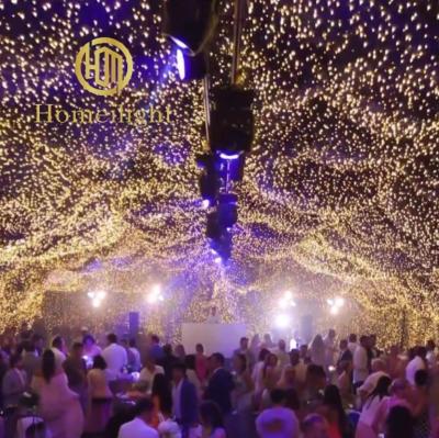 China Warm White Backdrop Starlit Curtain for Wedding SMD5050 LED Light Source DMX512 Curtain for sale