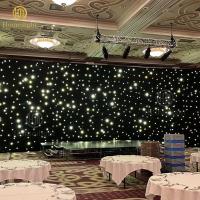China Warm White Backdrop Starlit Curtain for Wedding SMD5050 LED Light Source DMX512 Curtain for sale