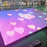China 50*50*7.2cm IP65 Touch Display Dance Floor with Strength Base and 640*640 Pixel Screen for sale