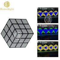 China Professional Lease commercial activity lighting equipment 3D magic cube wall for performance Singing Contest for sale