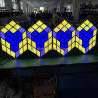China Professional Lease commercial activity lighting equipment 3D magic cube wall for performance Singing Contest for sale
