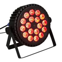 China 18pcs RGBWAUV 6IN1 Flat Par Lights for Silent Wedding Palace Uplight DMX512 Control Mode for sale