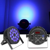 China 18pcs 18W RGBWA UV LED Slim Par Lights  , Wedding DJ LED Uplighting for sale