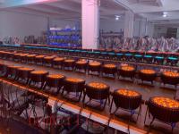 China Disco Lighting 18x18w Slim LED Par Light Stage Aluminum Shell Uplight for sale