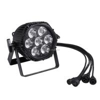 China Stage Lighting Wedding Par Lights DMX512 7*18W Waterproof LED Par Can Light for sale