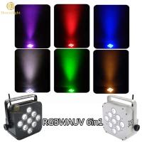 China 6in1 LED Battery Par Light Wireless 9pcs 18w For Event Stage Dj Bar Night Club Wedding for sale