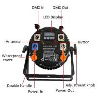 China Convenient Stage Party Disco Night Club Bar DJ Church Light 12*18W Waterproof Wireless Par Light for sale
