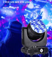 China Moving Head Lights 7*40W LED Zoom Beam Wash for Bar Night Club Event Church Castle for sale