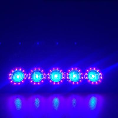 China 200W 5 Eyes Matrix LED Bar Light DMX512 LED Blinder Stage Lights For Church for sale