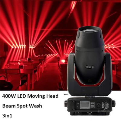 China 400W High Power LED Moving Head Beam Spot Wash Pattern Lights with 3in1 CMY CTO Focus for sale
