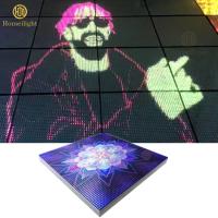 China Interactive Restaurant Tempered Glass 3D Portable LED Screen for Church Moving IP33 for sale