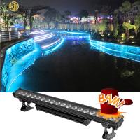 China Gross Weight 15kg LED Wall Washer Light Bar 18pcs 12w 4in1 Waterproof Stage DMX512 for sale
