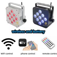 China 9x18W DMX Wireless DJ Uplighting Wedding 6in1 9*18W RGBWAUV DJ LED Par Light Remote Control for sale