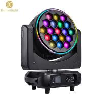 China Hot Selling Professional Big Bee Eyes 19x40w Rgbw 4in1 Wash Zoom Led Moving Head Light for sale