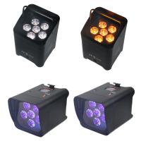 China RGBWA UV 6in1 LED Battery Par Light Wireless 6*18W Battery Powered Uplights for sale