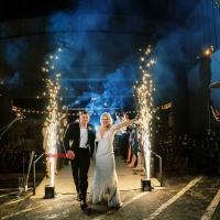 China Aluminum Jetting Height 1-5m Spark Fountain Machine for Breathtaking Wedding Displays for sale