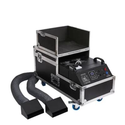 China Double Hoses 2000W 3000W Water Fog Machine For Wedding Party Lying Water Base Smoke Machine for sale
