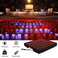 China Popular wedding disco party abyss 3D mirror dance floor portable dancing tiles 3D dancefloor for sale