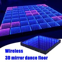 China 3D Infinity mirror dancefloor portable piste de dance wedding dj party dance floor panels for sale