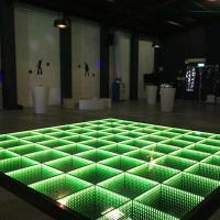 China 3D Infinity mirror dancefloor portable piste de dance wedding dj party dance floor panels for sale