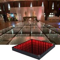 China LED new 3D mirror abyss dance floor for wedding party disco for sale