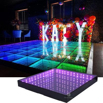 China Guangzhou 3D infinity mirror dance floor for UK party wedding for sale