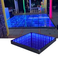 China LED new 3D mirror abyss dance floor for wedding party disco for sale
