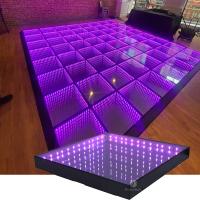 China Light Up Dancefloor Portable Dance Floor LED 3D Mirror Dance Floor For DJ Stage Equipment for sale