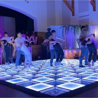 China LED 3D Mirror Frost Abyss Dance Floor For Wedding Disco Party for sale