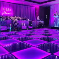 China LED Mirror Dance Floor Lighted Up Infinity Dance Panels 12x12ft for Night Club Lighting for sale