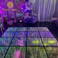 China Car exhibition panels LED stage mirror glass 3D starry dance floor wedding for sale