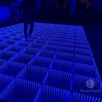 China Luminous 50x50cm 3D Abyss Matte Mirror Dance Floor for Night Club DJ T-Shows for sale