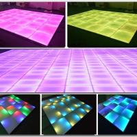China DMX512 50*50CM LED Dyeing Dance Floor Panel for Night Club Disco Lighting for sale