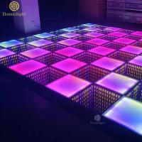 China Program 30pcs LED Dance Floor 3D Mirror Dancefloor for DJ Lighted Wedding Party Stage for sale